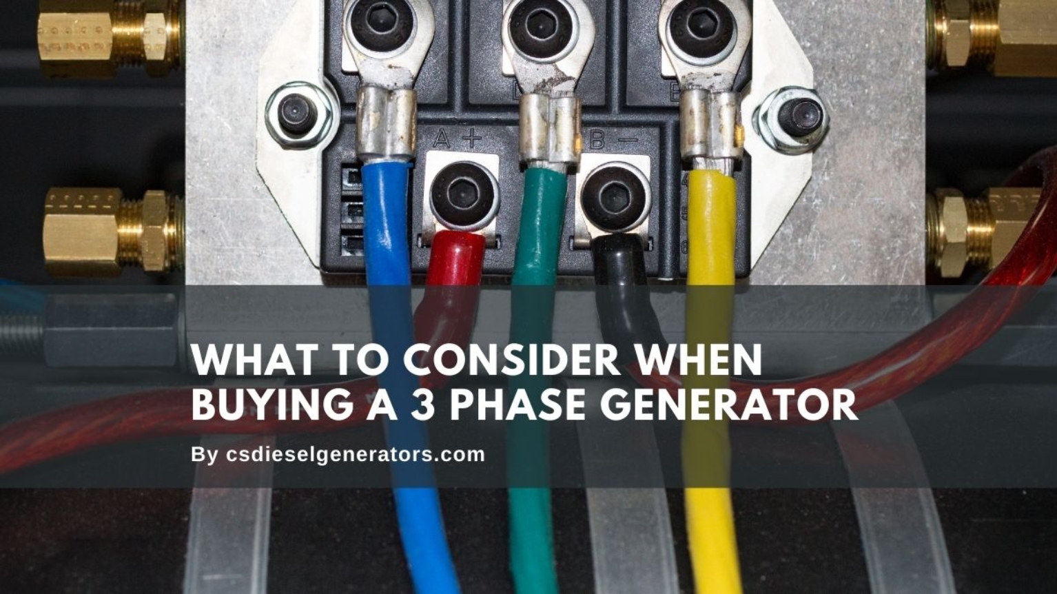 What to Consider When Buying a 3 Phase generator - Central States ...