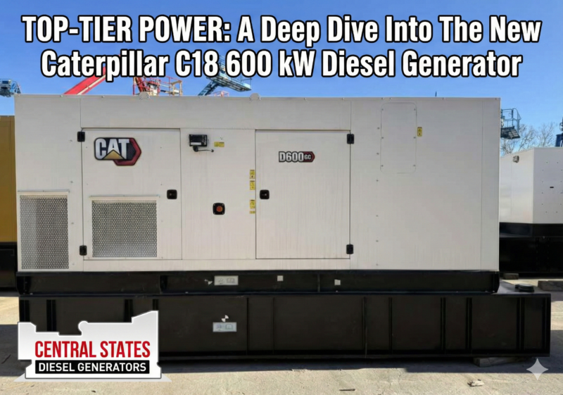 Top-Tier Power: A Deep Dive into the New Caterpillar C18 600 kW Diesel ...